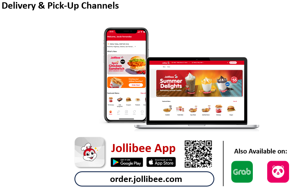 How can I order for Delivery or Pick-Up? – Jollibee Philippines