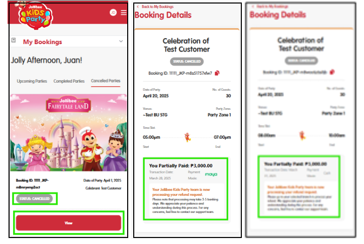 How to View Payment Status on Jollibee Kids Party website – Jollibee Philippines Help Center